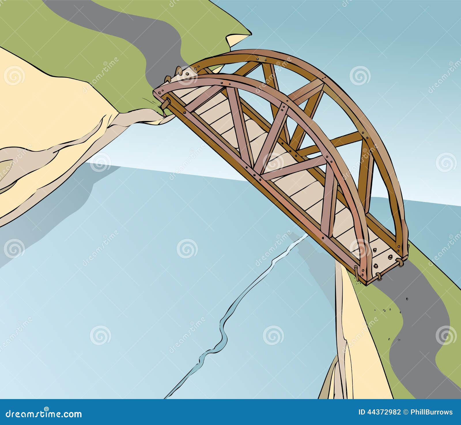 Arch Bridge Vector 02 Stock Photo | CartoonDealer.com #14828172