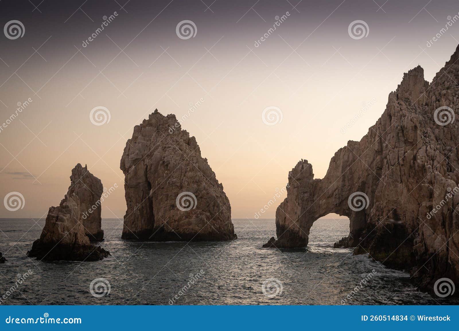 Cabo San Lucas Arch on the Pacific Ocean with Blue Waters Stock Photo ...