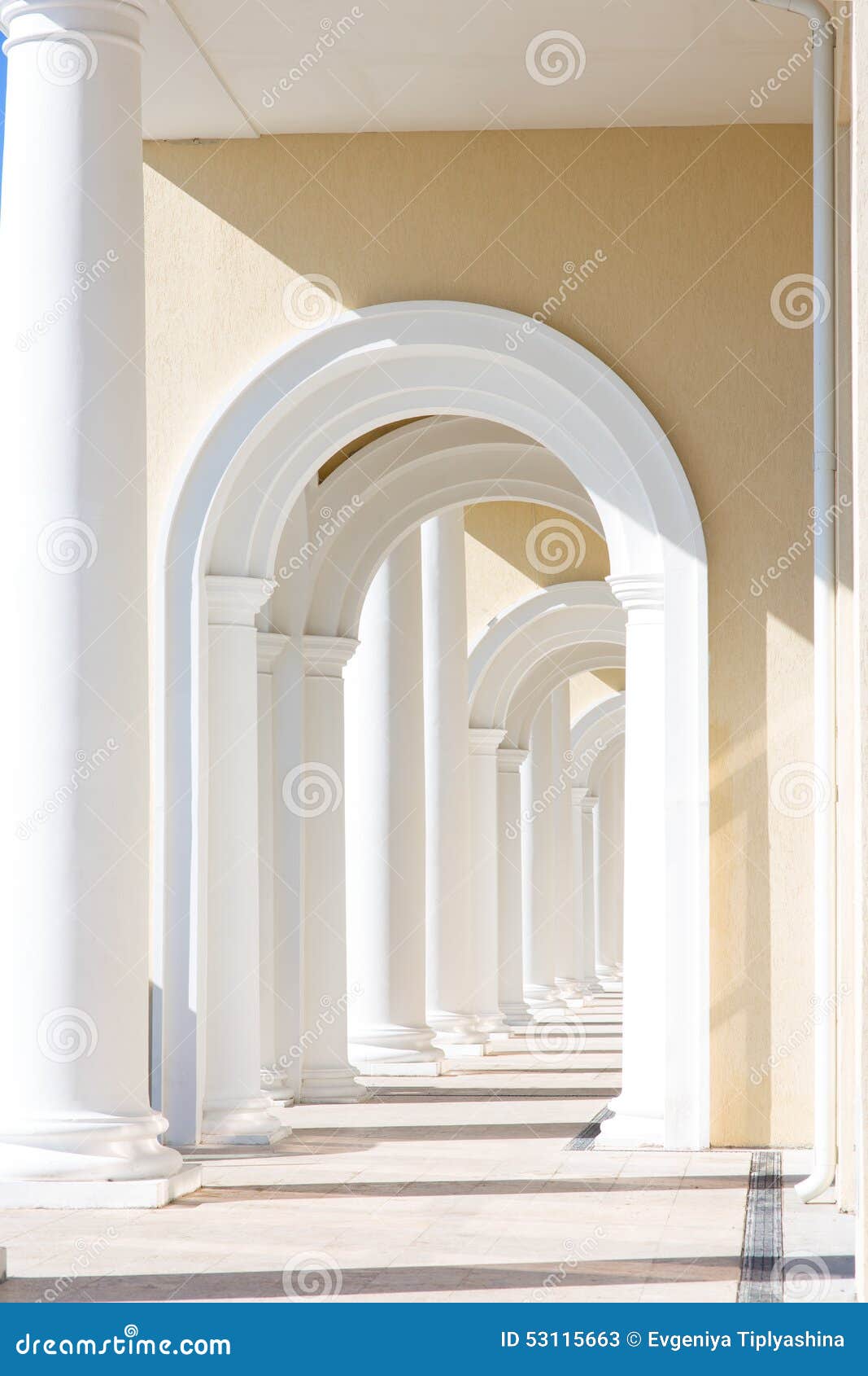 Arch columns stock image. Image of italian, columns, europe - 53115663