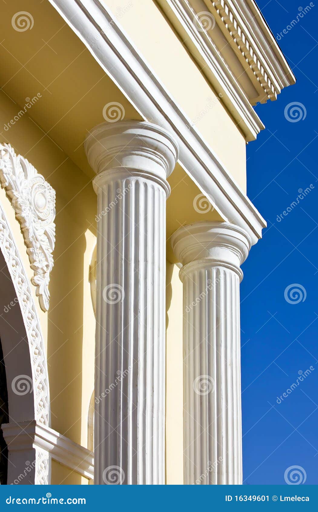 Arch Columns Under Blue Sky Stock Image - Image of history, rudaki ...
