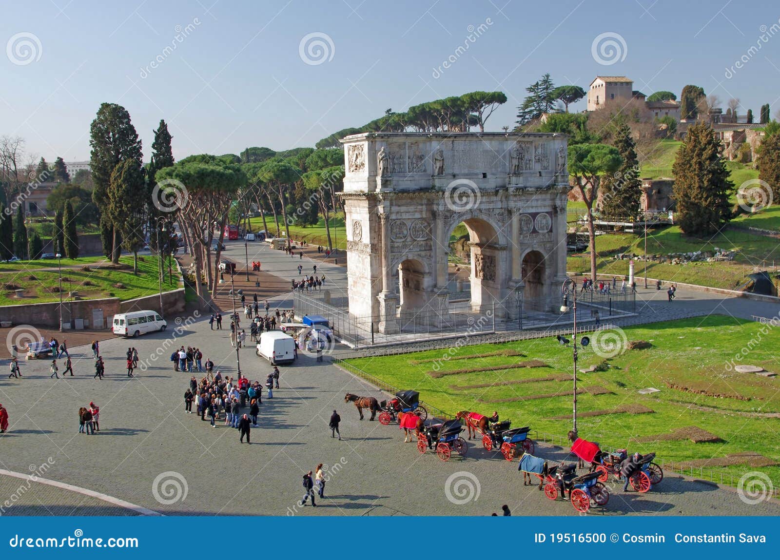 Arch of Constantine editorial image. Image of gate, famous - 19516500