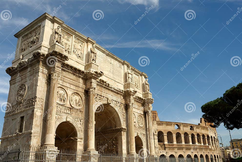 Arch of constantine stock image. Image of rome, architecture - 2026403