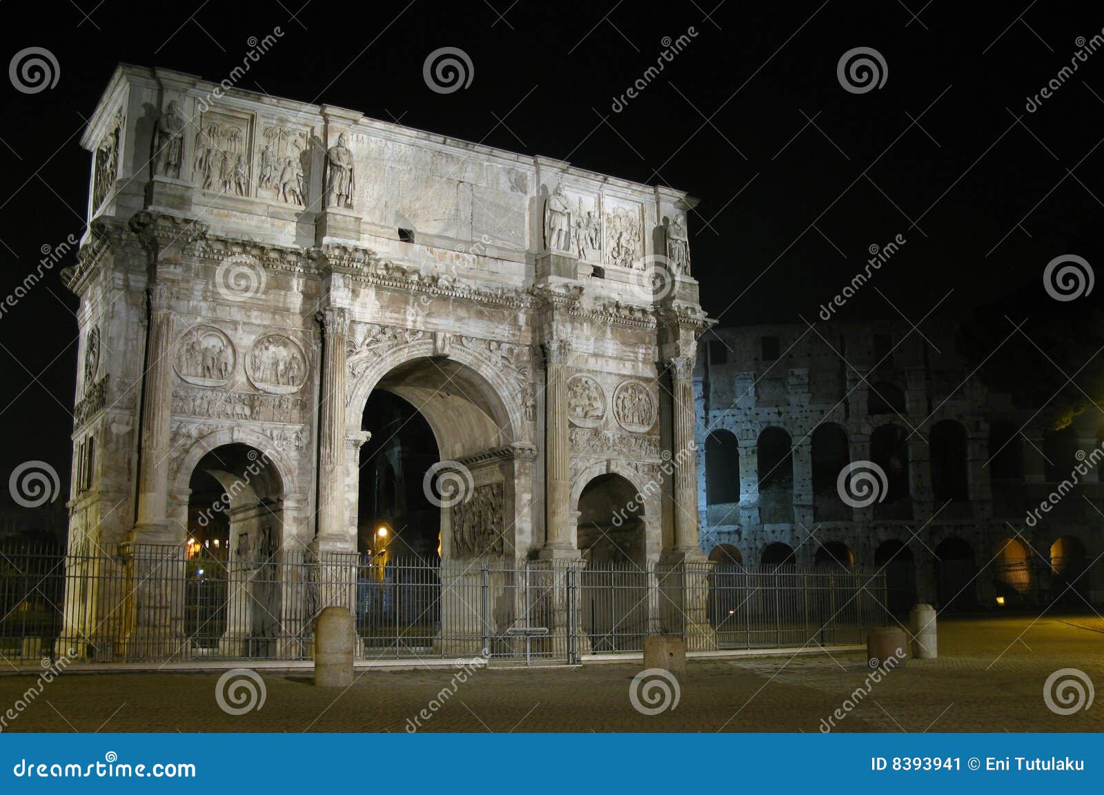Arch Of Constantine And Colosseum Picture. Image: 8393941