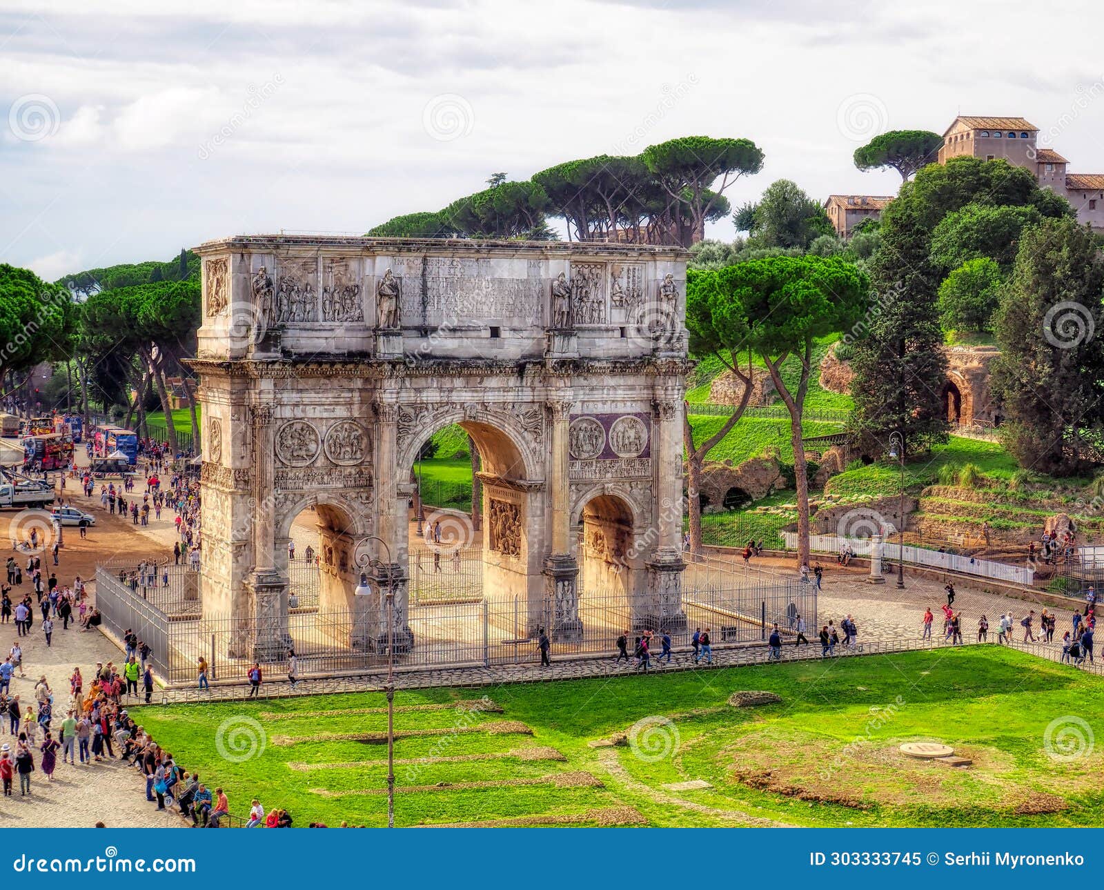 Arch of Constantine at Daytime, Rome, Italy Editorial Image - Image of ...