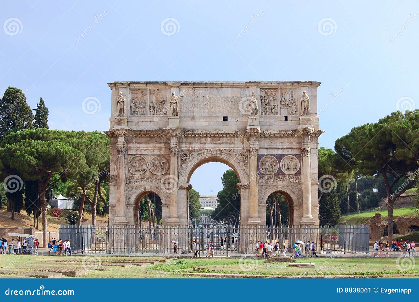 Arch of Constantine. Rome editorial photo. Image of famous - 8838061