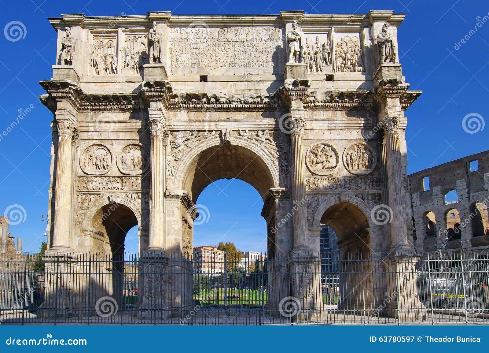 Arch Of Constantine In Rome, Italy Royalty-Free Stock Photo ...