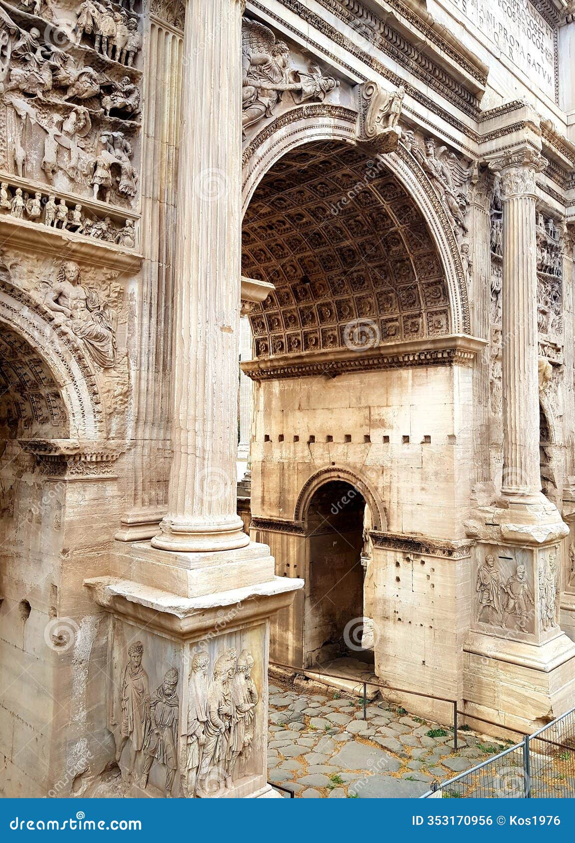 Arch of Constantine in Rome, Italy. Arch of Constantine is One of the ...