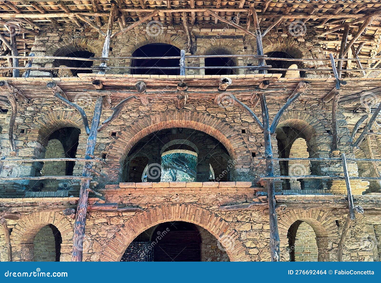 Arch Construction in Optical Art Style Editorial Stock Image - Image of ...