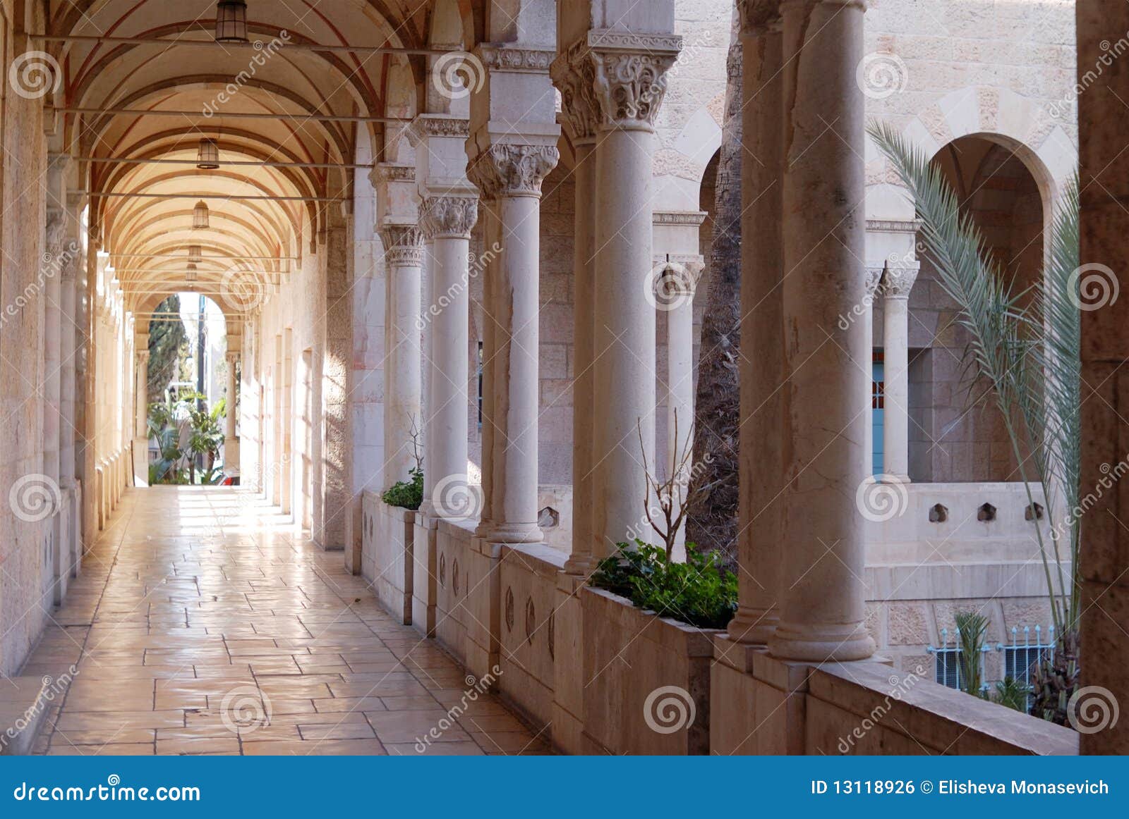 Arch corridor stock photo. Image of columns, architecture - 13118926