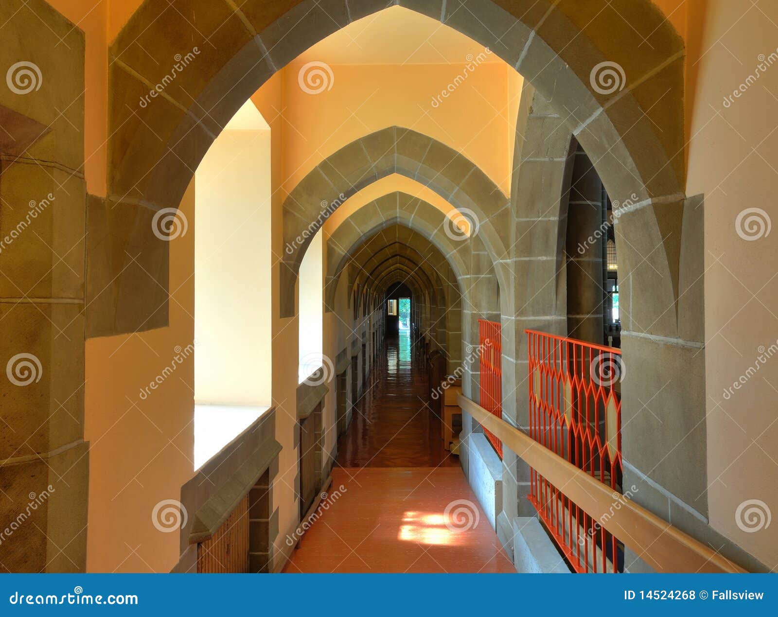 Arch and corridor stock photo. Image of columbia, column - 14524268