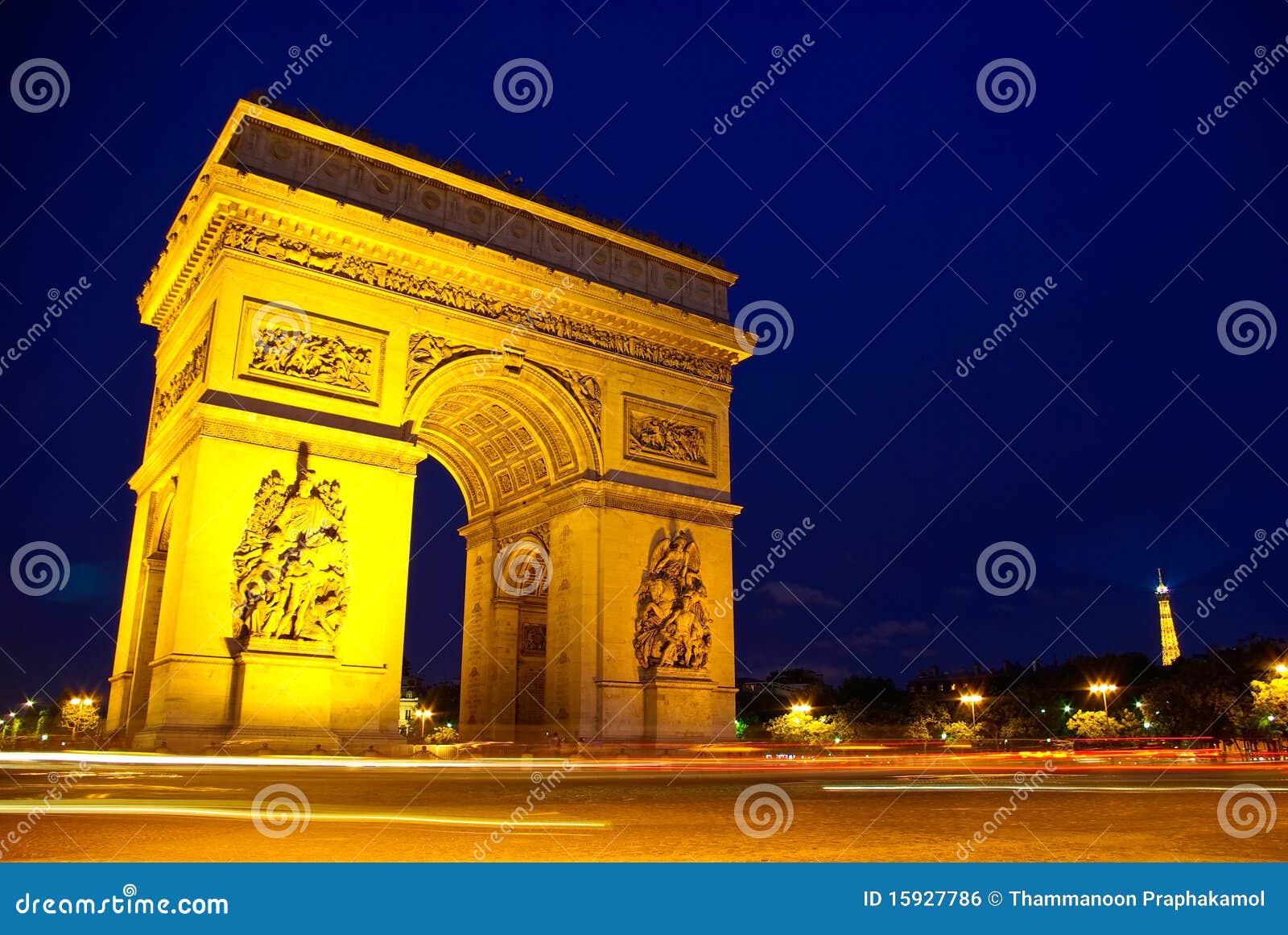Arch de Triump stock photo. Image of triomphe, automobile - 15927786