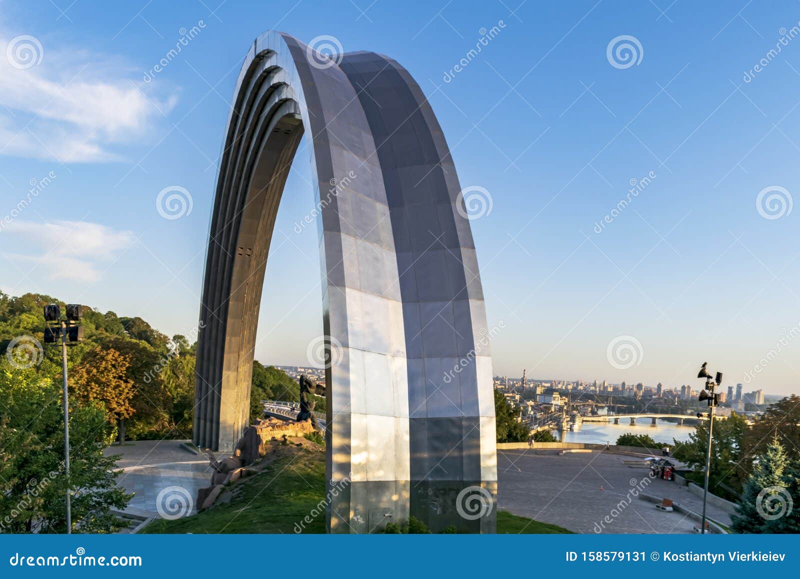 The Arch of Friendship of Nations Stock Image - Image of friendship ...