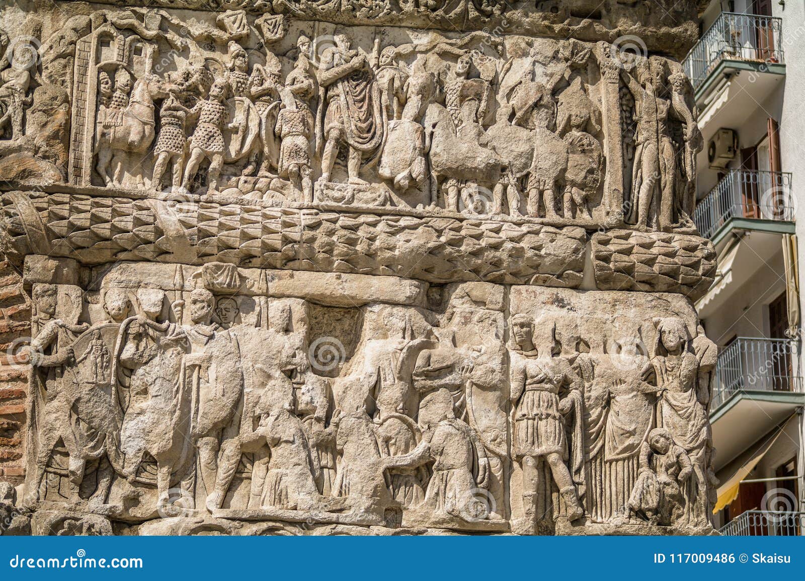 The Arch of Galerius Emperor in Thessaloniki, Greece Stock Photo ...