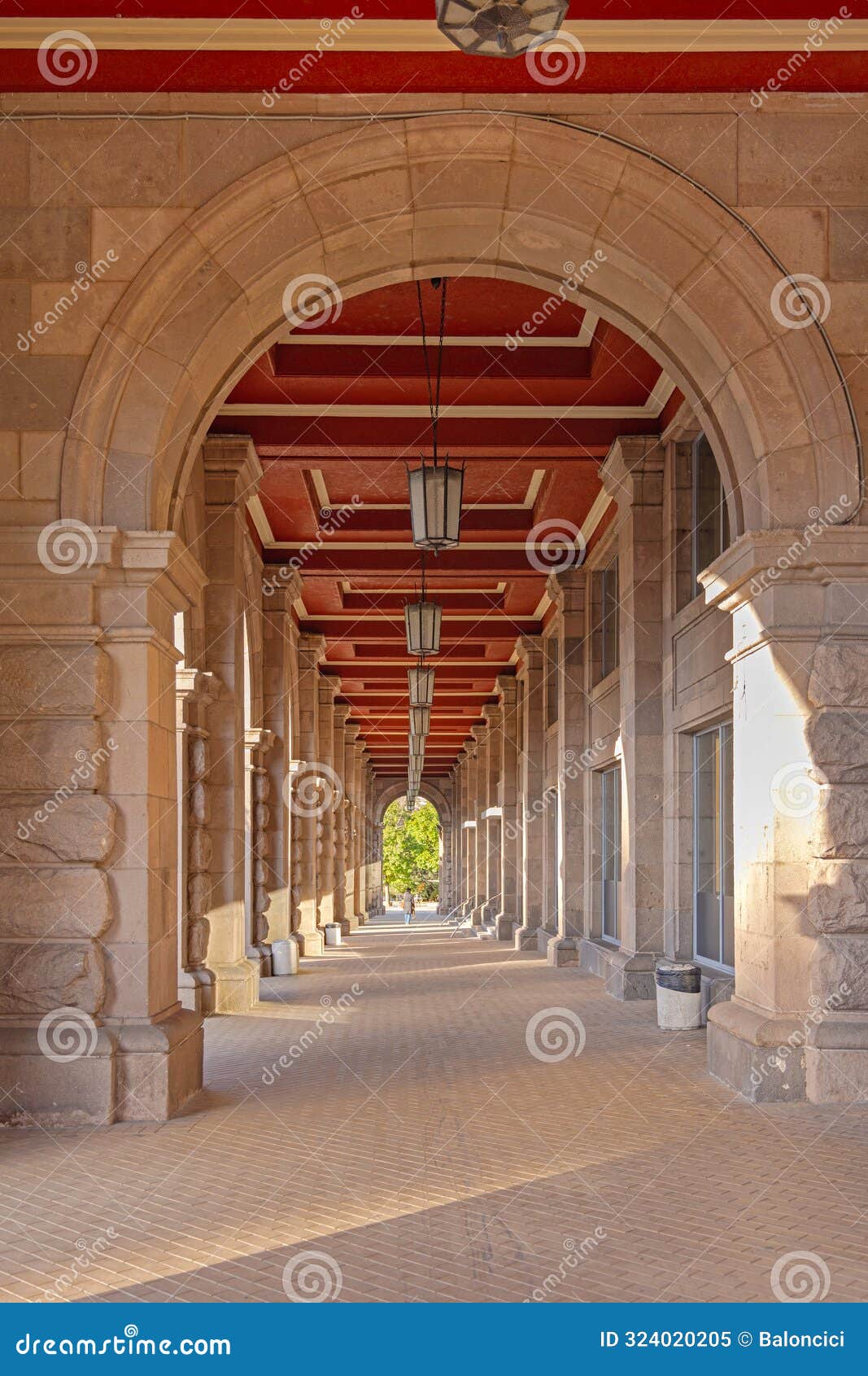 Arch Gate Corridor stock image. Image of glass, structure - 324020205