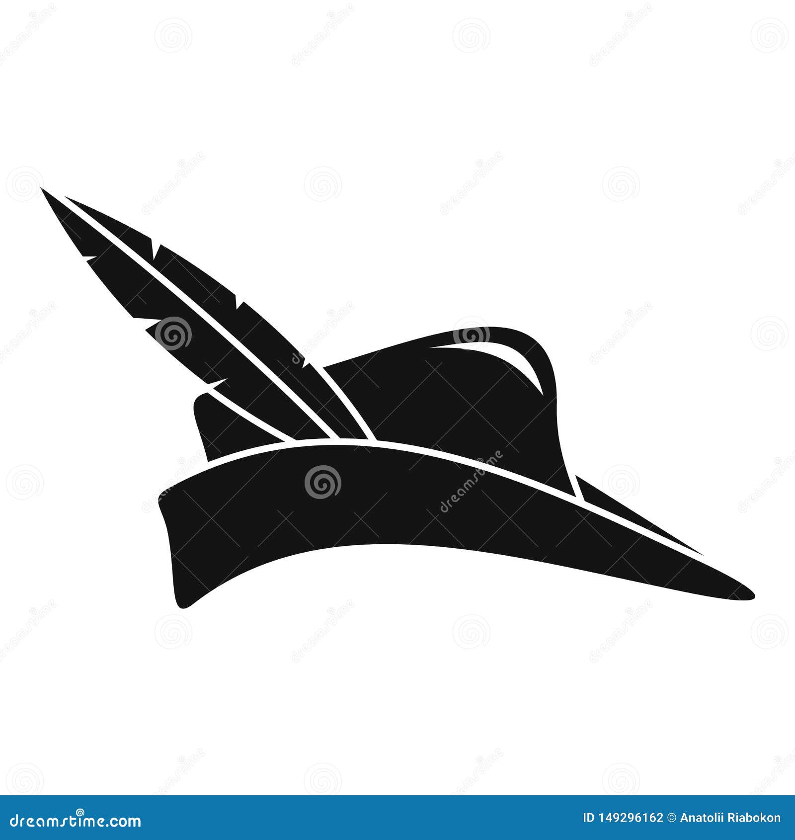 Arch Hunter Hat Icon, Simple Style Stock Vector - Illustration of ...