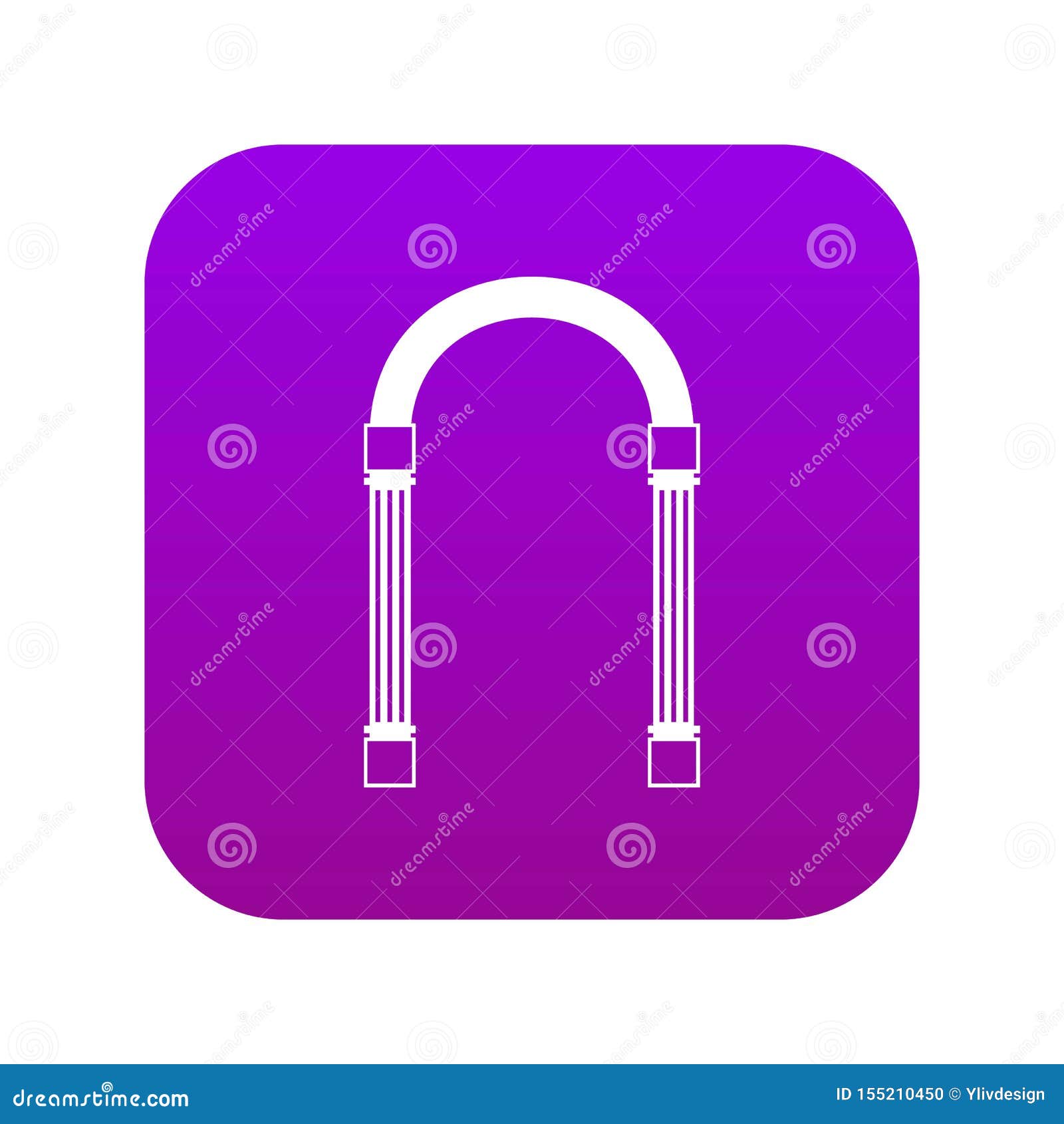 Arch icon digital purple stock vector. Illustration of ancient - 155210450