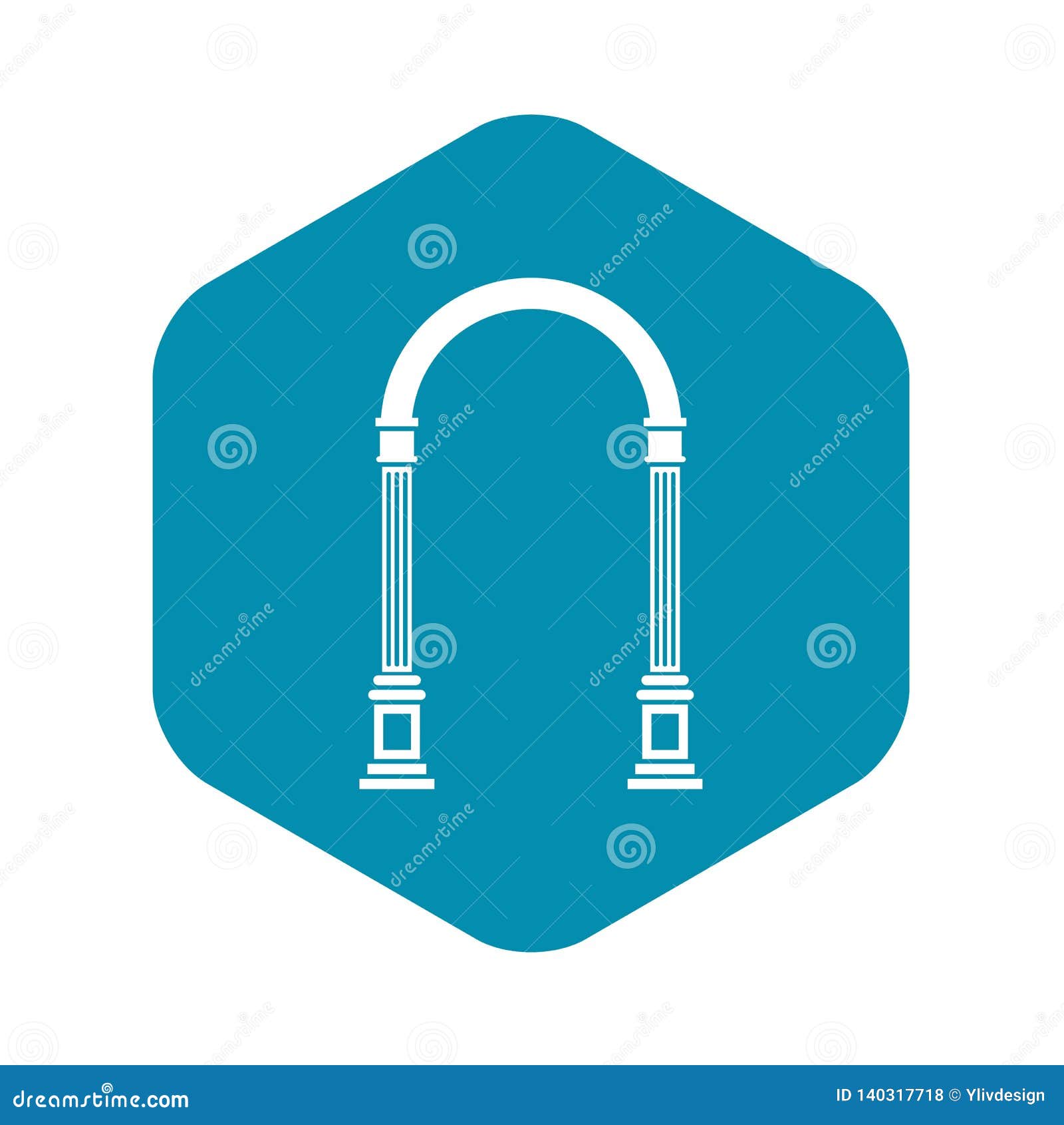 Arch icon, simple style stock vector. Illustration of doorway - 140317718