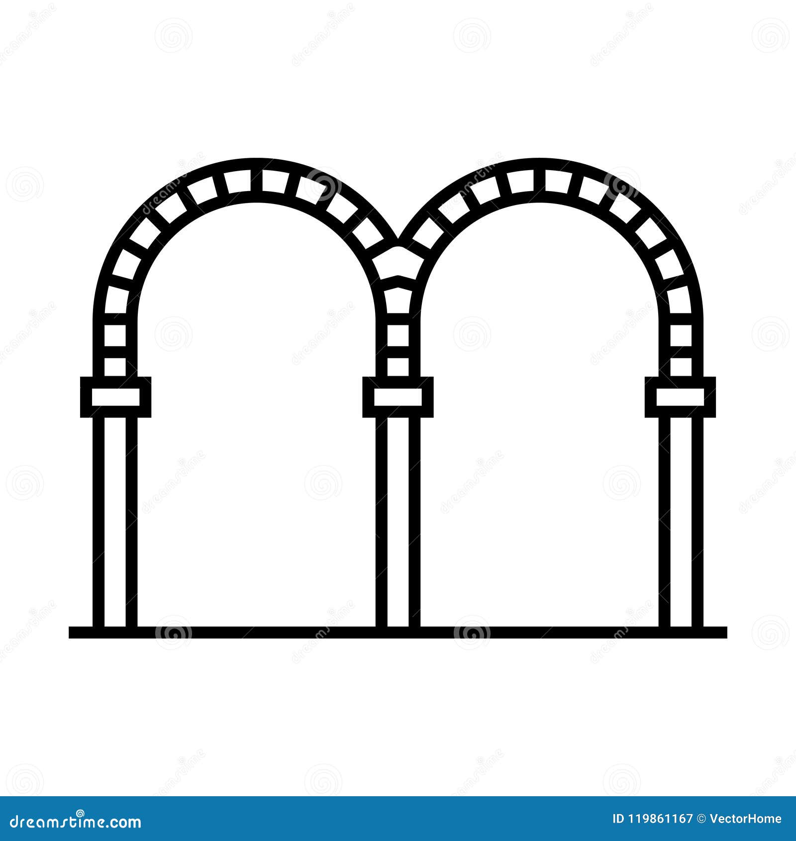 Arch Icon In Trendy Design Style. Arch Icon Isolated On White ...