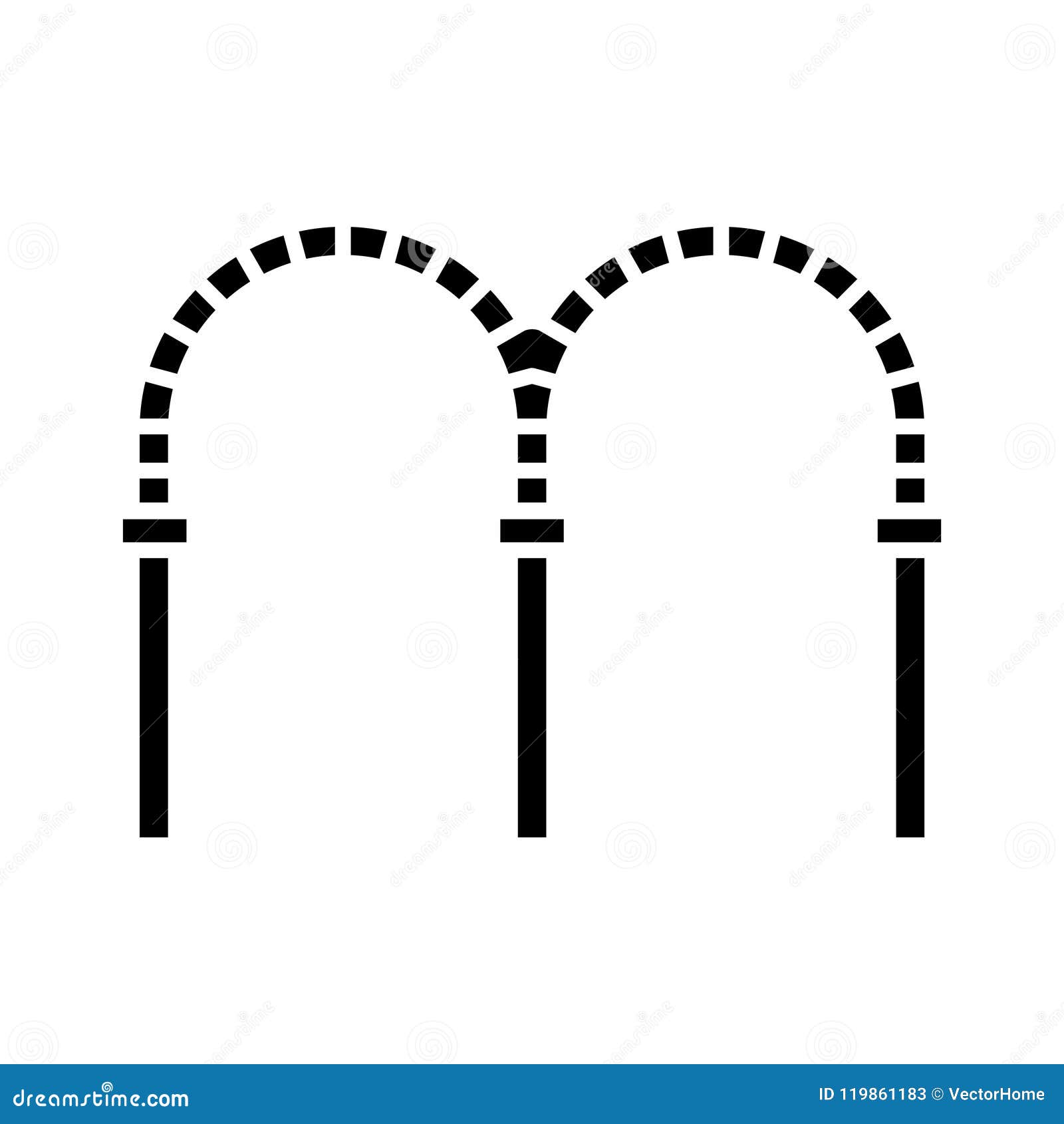 Arch Icon In Trendy Design Style. Arch Icon Isolated On White ...