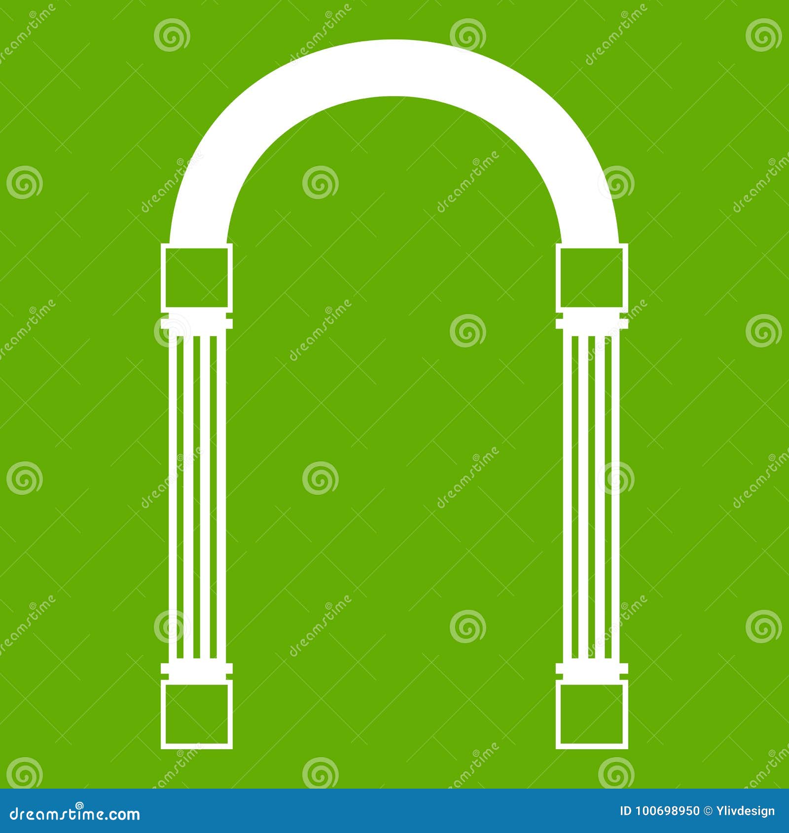 Arch icon green stock vector. Illustration of gateway - 100698950