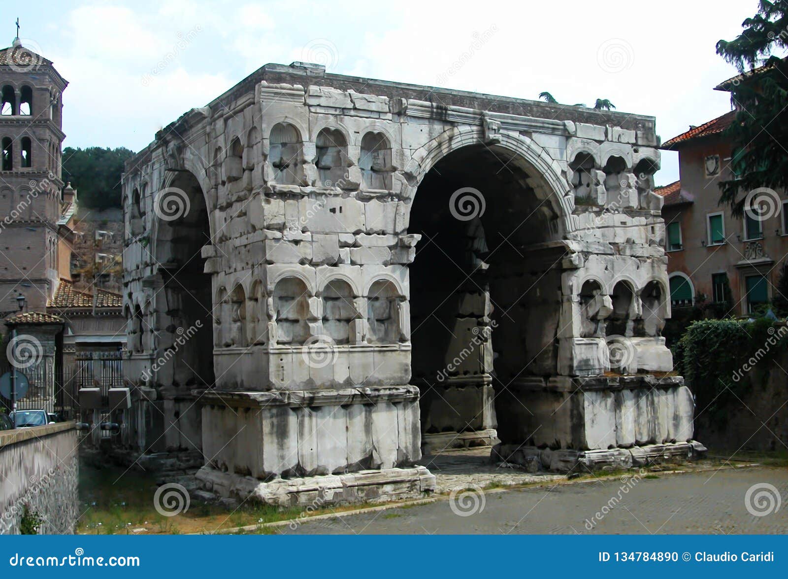 Arch of Janus in Rome, Italy Stock Photo - Image of architecture, janus ...