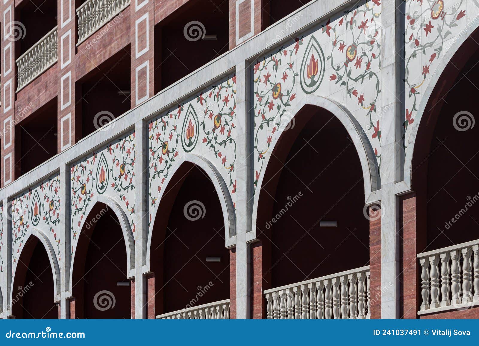 Arch with a Moroccan Pattern Stock Image - Image of culture ...