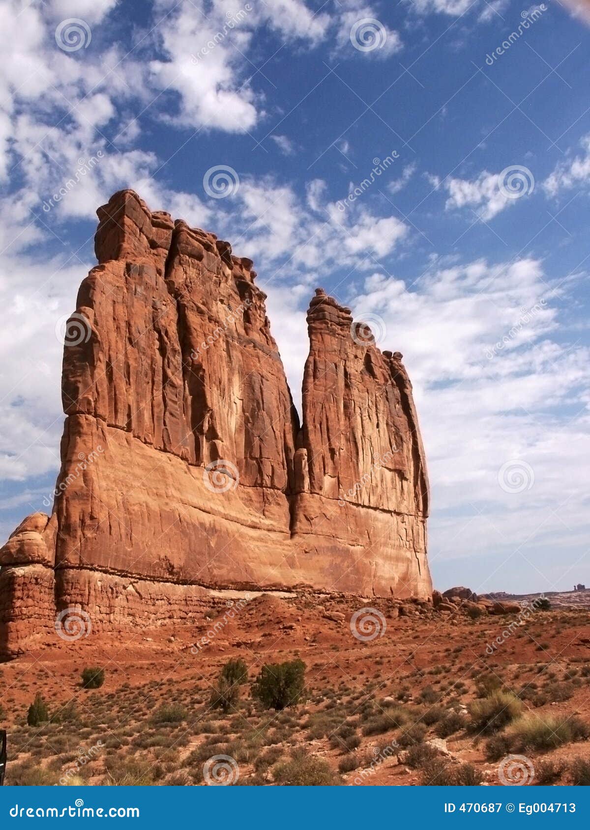 Arch National Park View stock image. Image of scenic, glow - 470687
