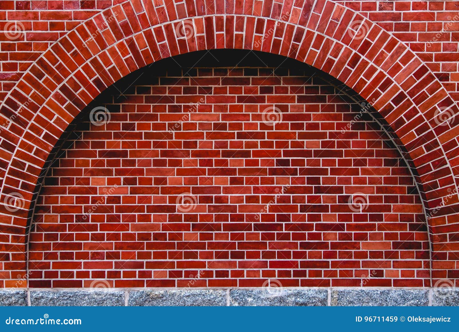 Arch Od Red Brick Wall Artistic Background, Regular Texture Stock Image ...