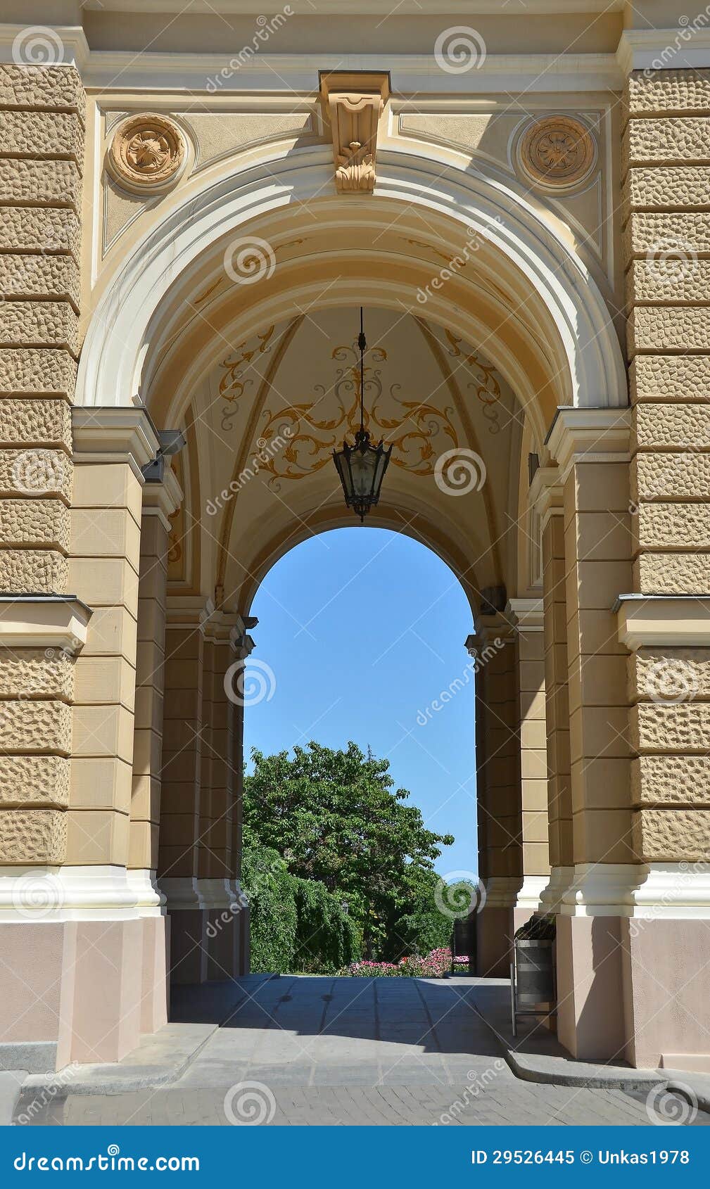 Arch of Opera and Ballet Theater in Odessa Stock Image - Image of opera ...