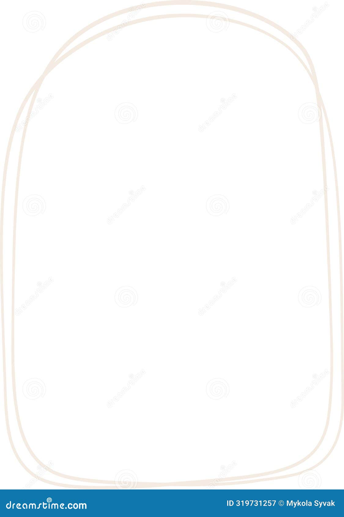 Arch Outline Frame stock vector. Illustration of shape - 319731257