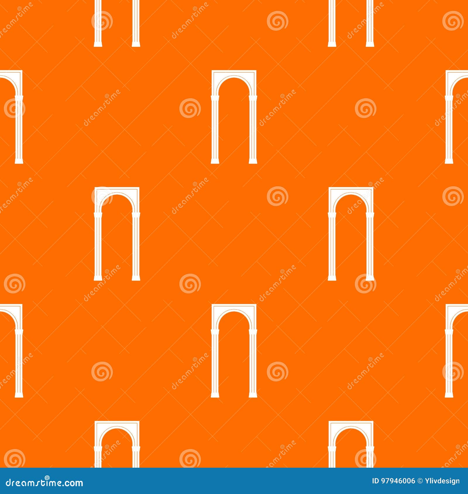 Arch pattern seamless stock vector. Illustration of gate - 97946006