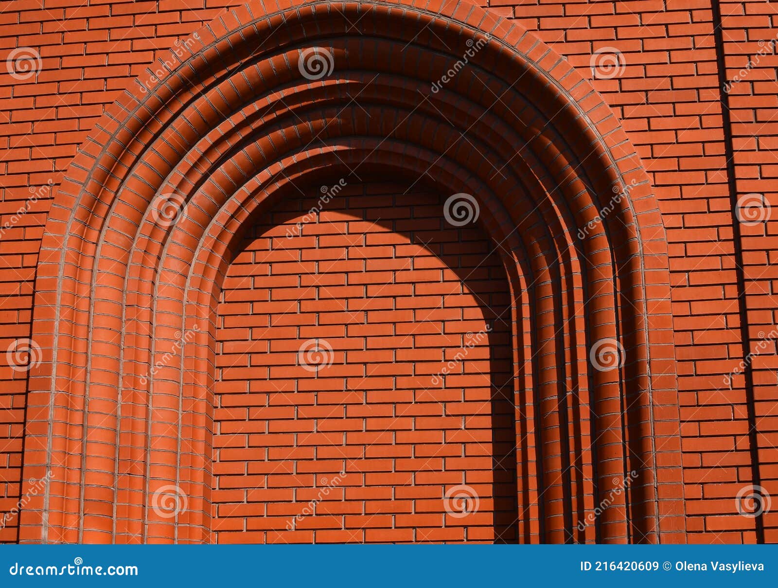 Arch Red Brick Wall. Arch Texture Background Stock Image - Image of ...