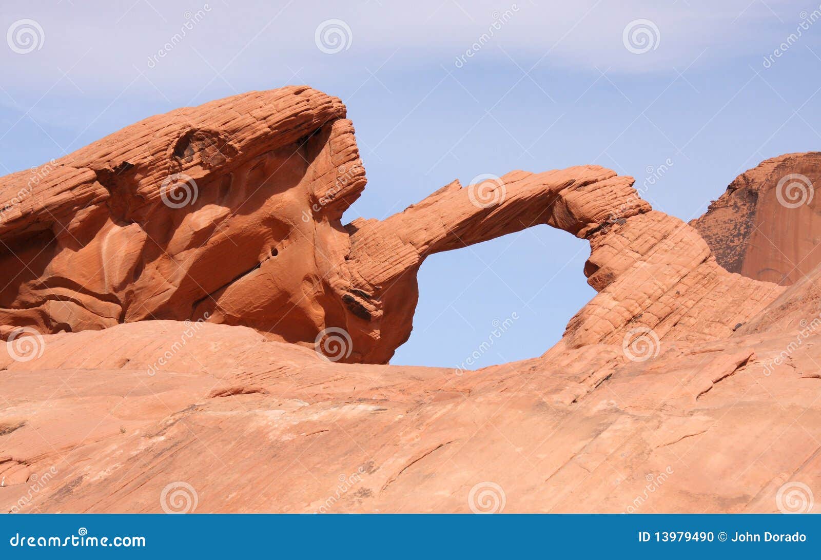 Arch Rock stock photo. Image of southwest, desolate, peak - 13979490