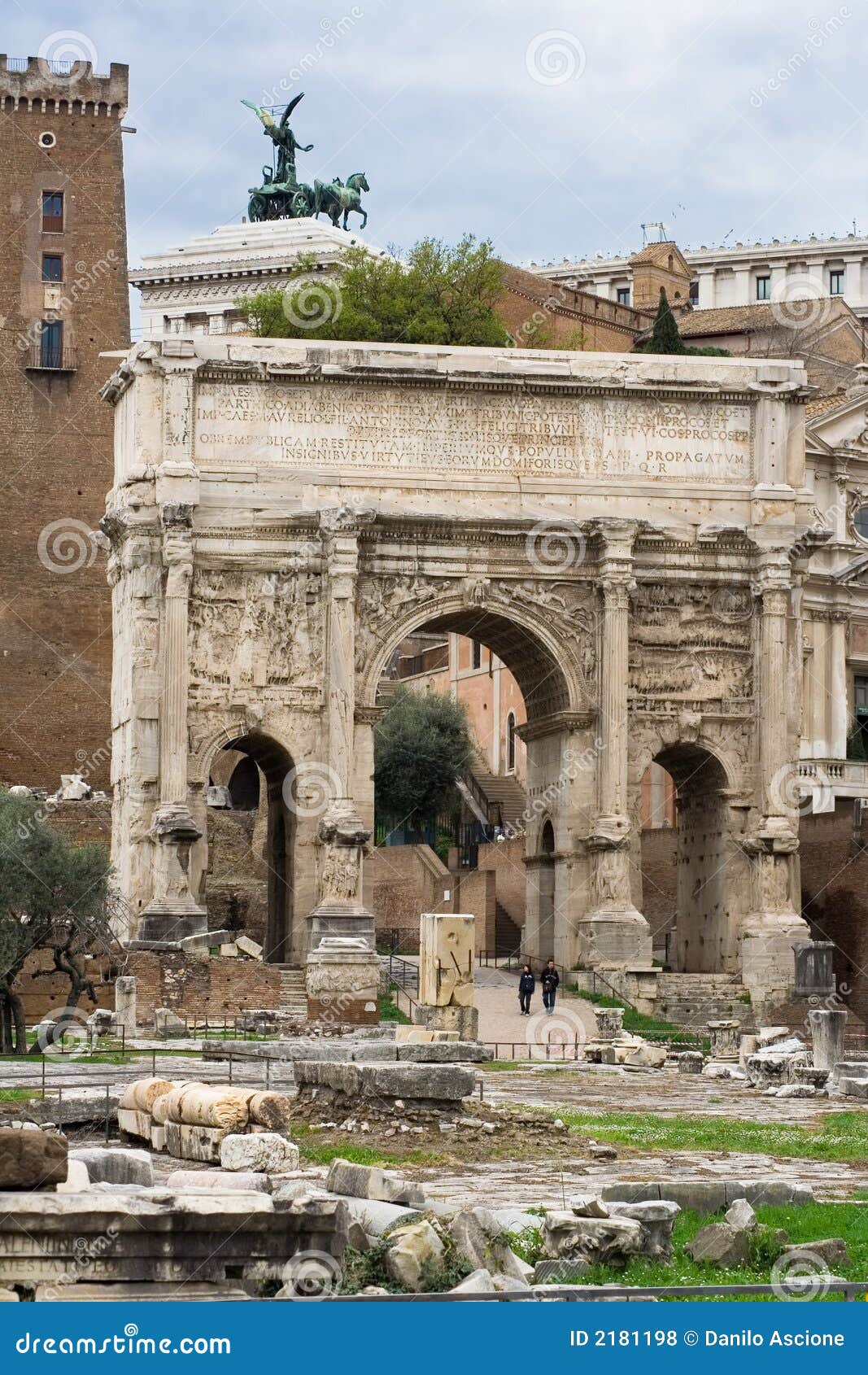 Arch in Roman Forum stock photo. Image of architecture - 2181198