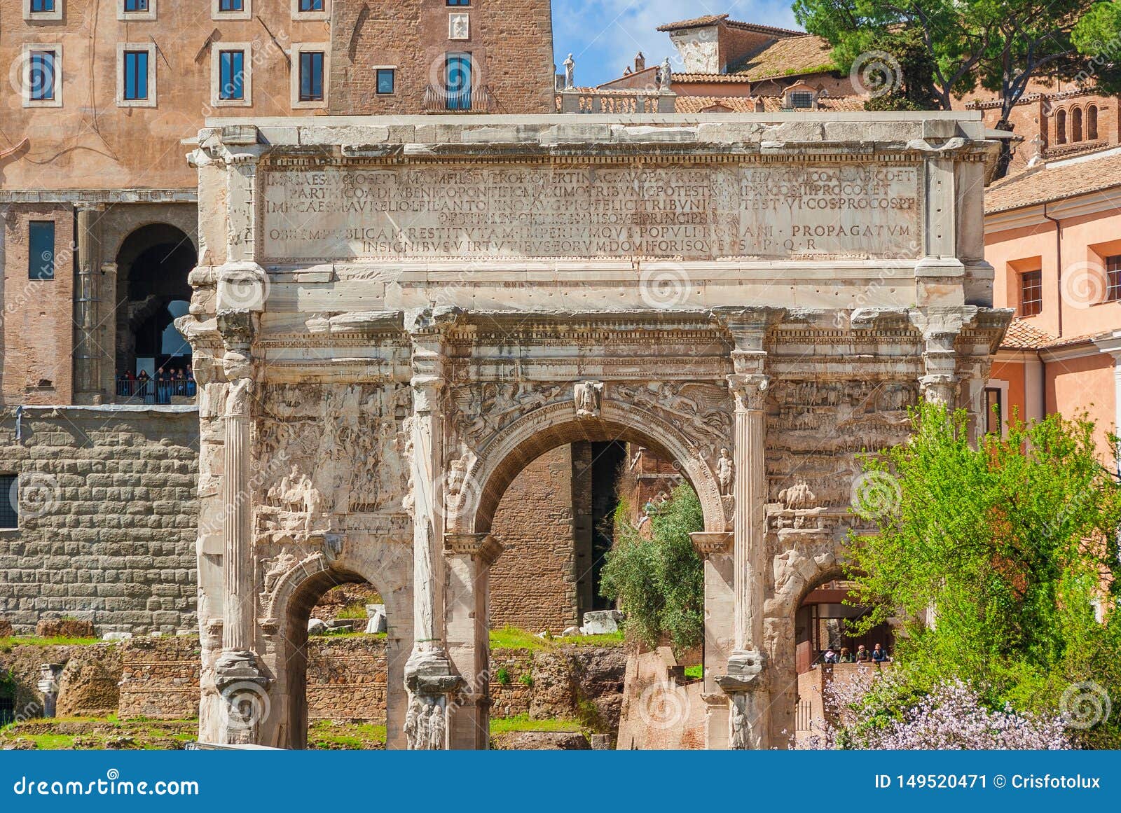 Arch of Septimius Severus in Rome Editorial Photo - Image of antiquity ...