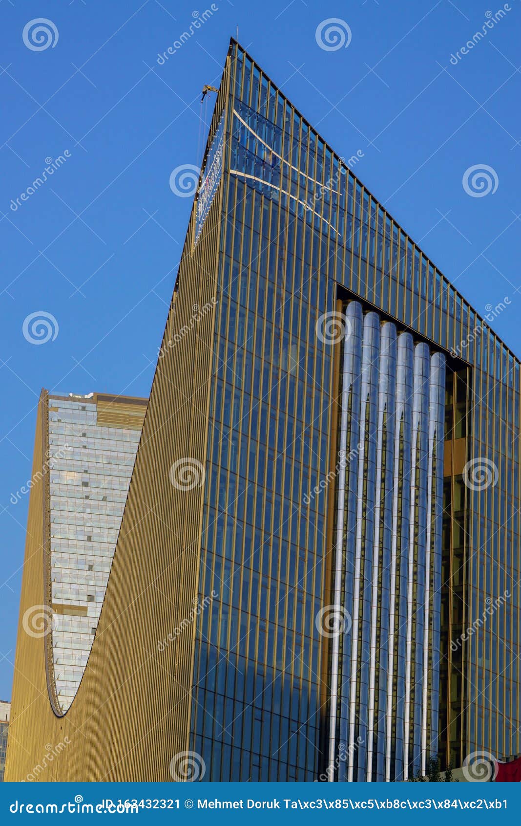 Arch Shaped Skyscraper Futuristic Architecture Details Editorial Photo ...