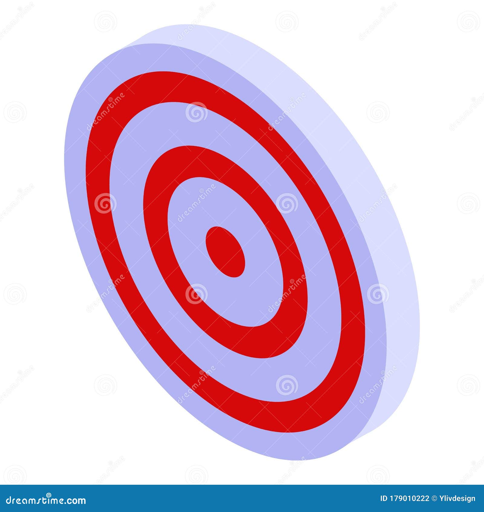Arch Shooting Target Icon, Isometric Style Stock Vector - Illustration ...