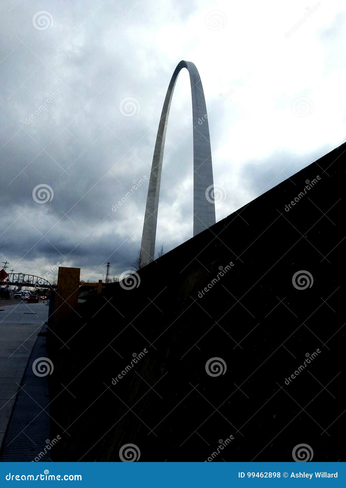 The arch stock photo. Image of side, arch, view, cloudy - 99462898