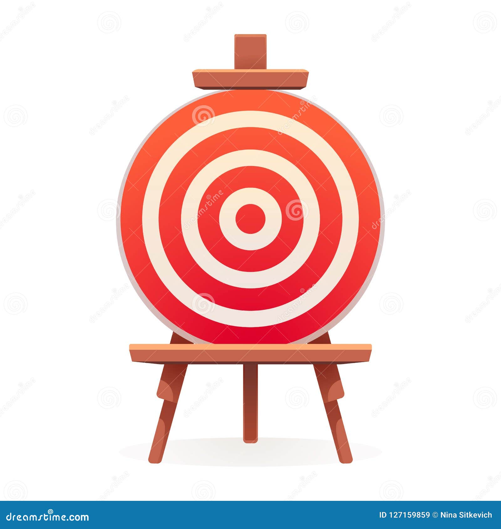 Arch Target Icon, Cartoon Style Stock Vector - Illustration of dart ...
