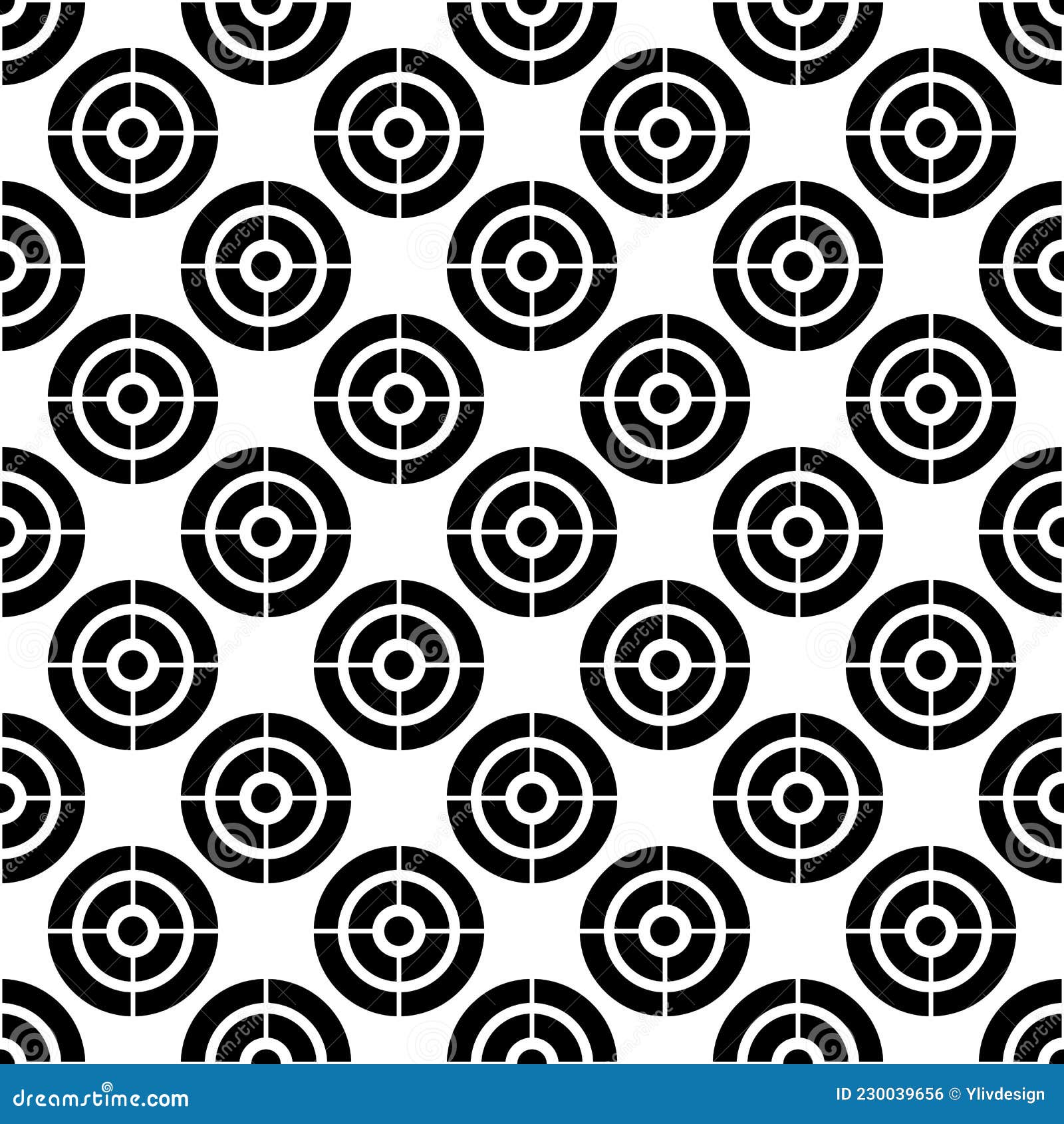 Arch Target Pattern Seamless Vector Stock Vector - Illustration of ...