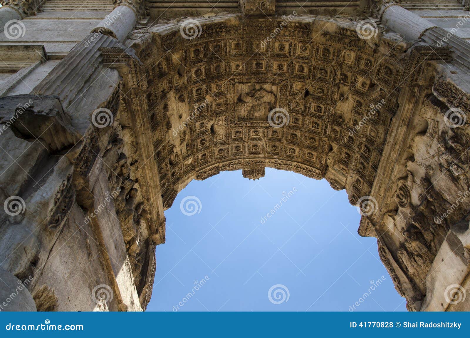 Arch of Titus stock photo. Image of column, roman, scenic - 41770828
