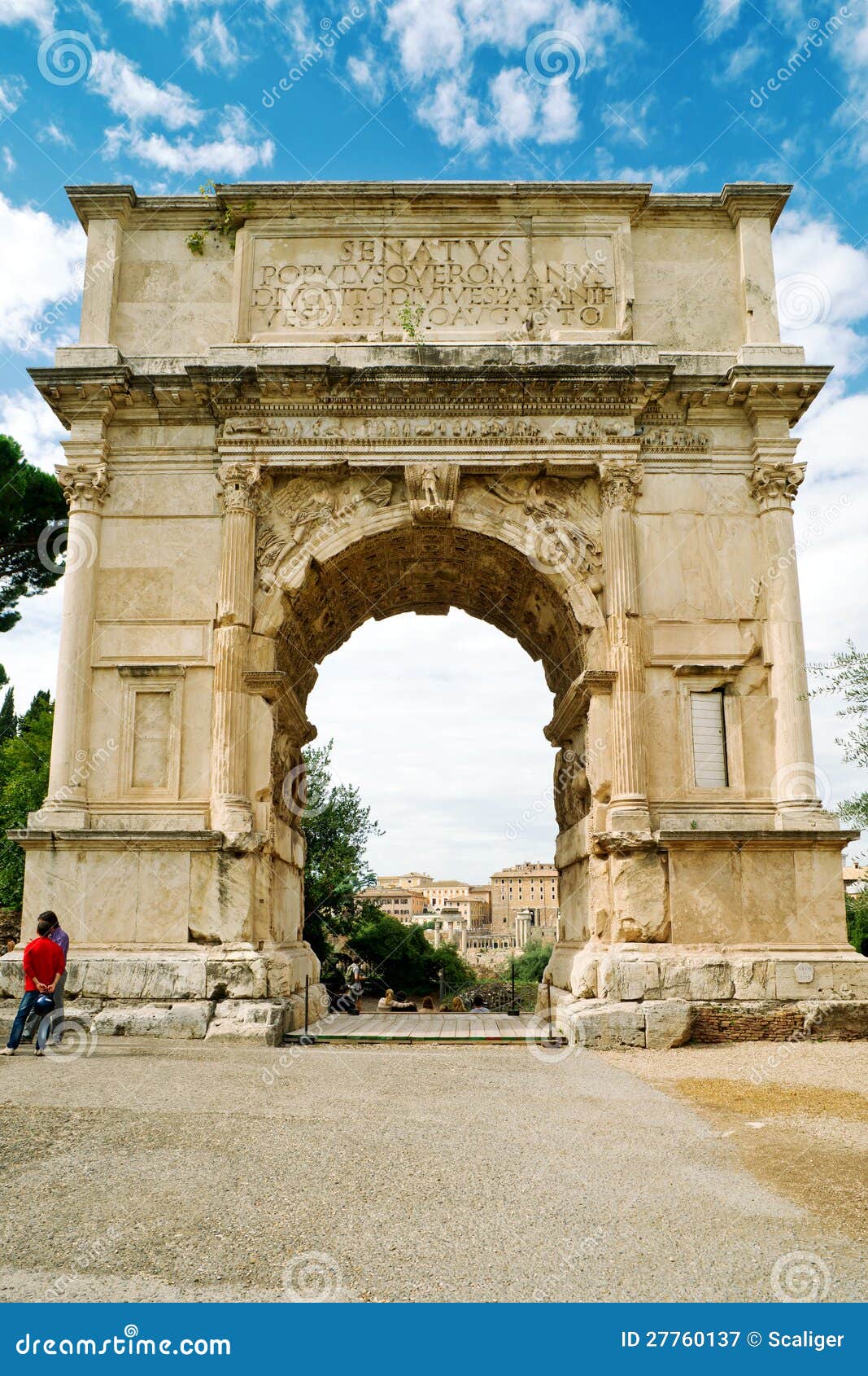 The Arch of Titus, Rome stock image. Image of historical - 27760137