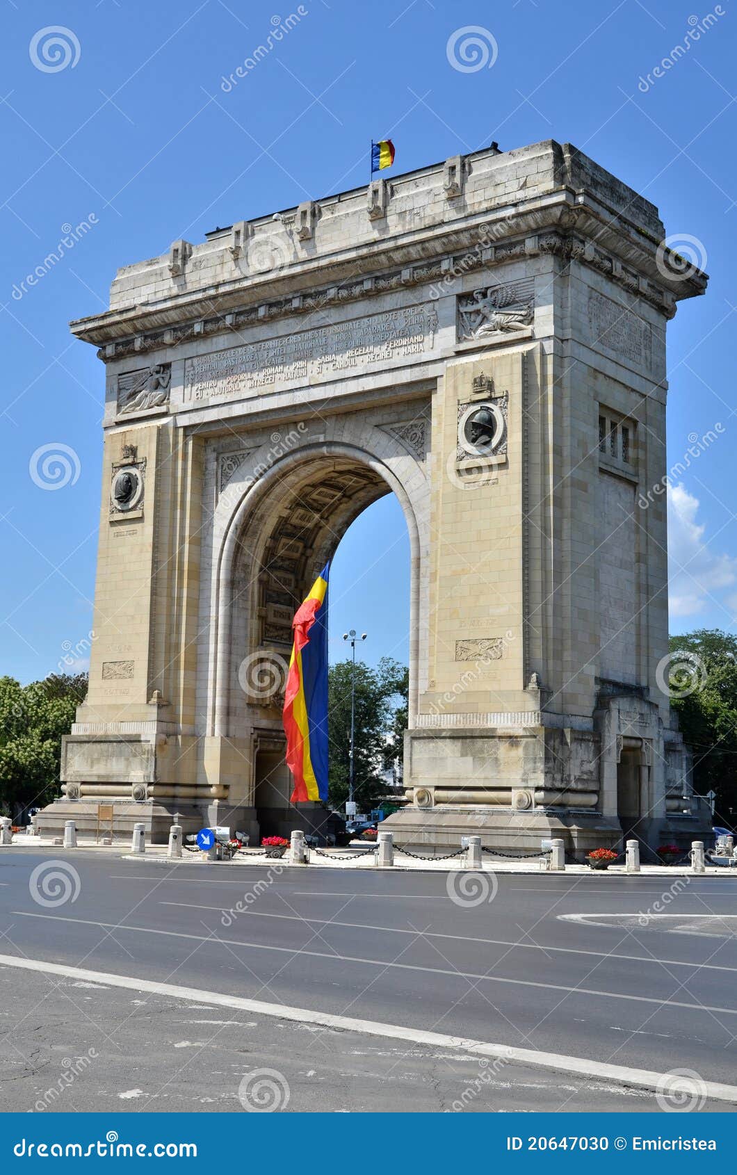 Arch of Triumph, Bucharest, Romania Stock Photo - Image of bucharest ...