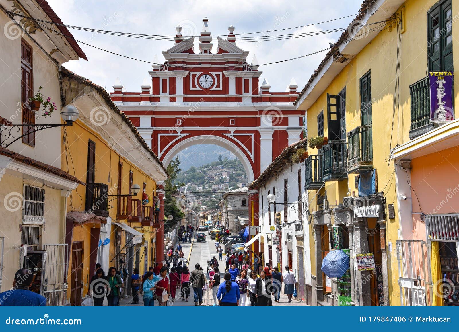 The Arch of Triumph in the City of Ayacucho, Peru Editorial Photo ...