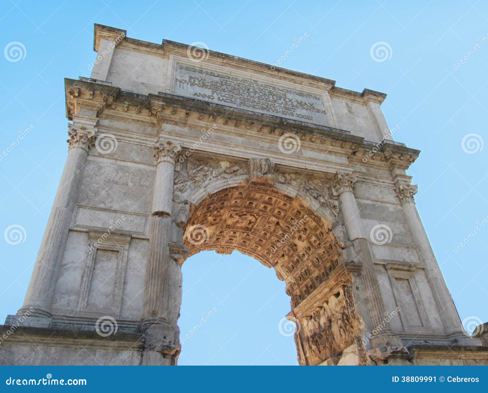 Arch of triumph stock image. Image of stone, italy, roman - 38809991
