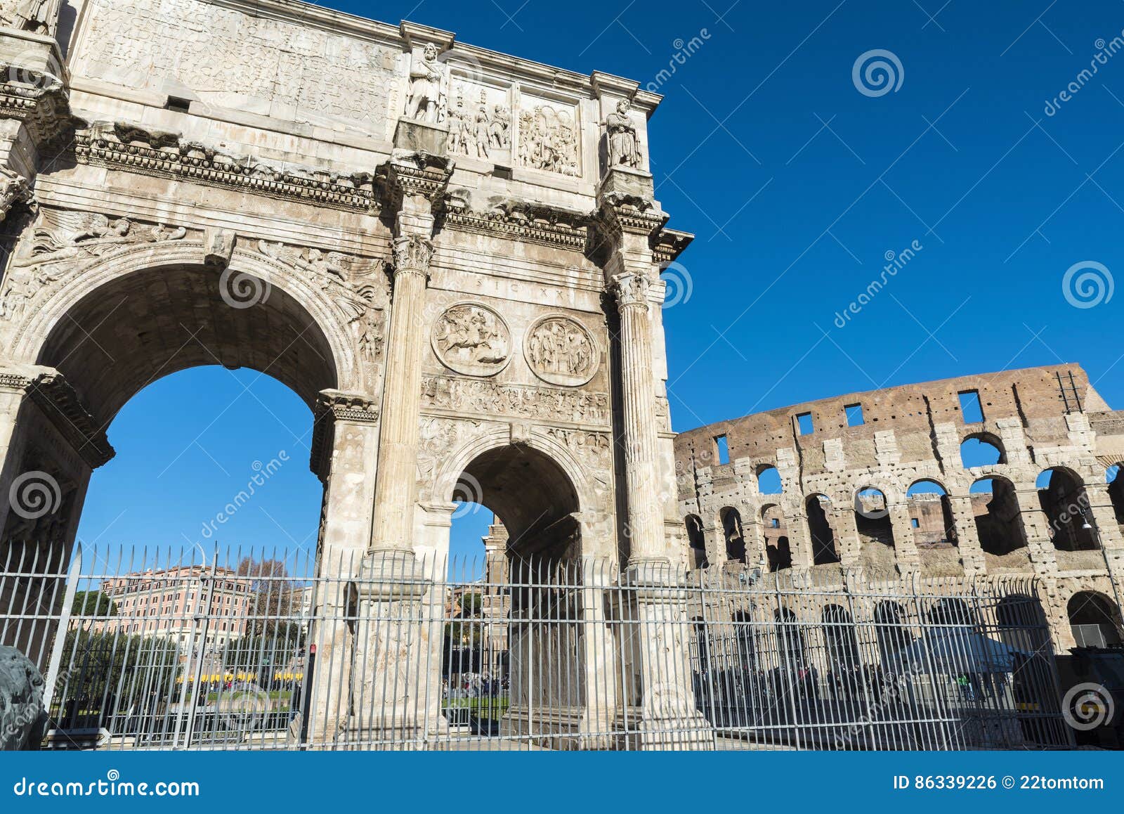Arch of Triumph in Rome, Italy Stock Photo - Image of latin, circus ...