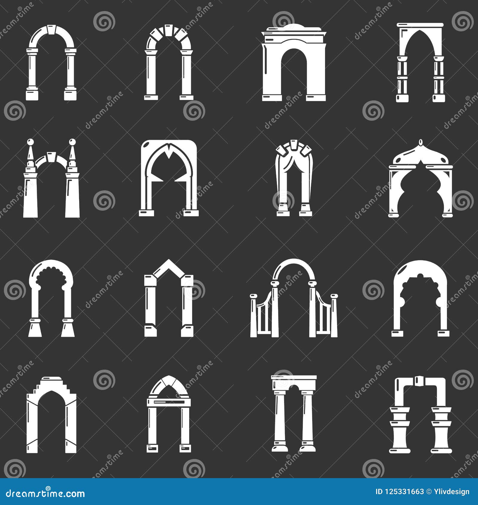Arch Types Vector Illustration Clip Art Royalty-Free Cartoon ...