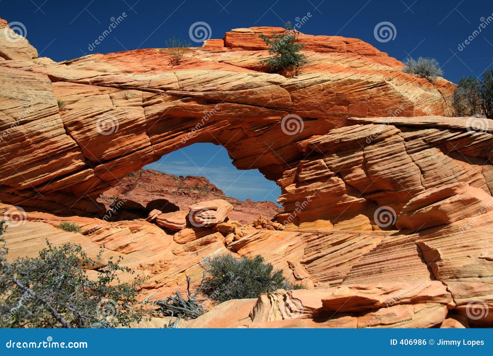 Arch Up Close stock photo. Image of explorer, sandstone - 406986