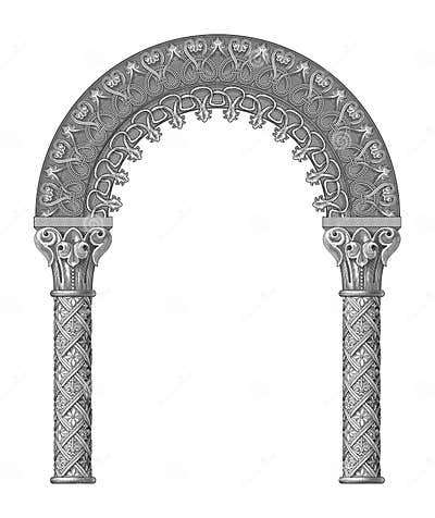 Arch vector stock vector. Illustration of filigree, luxury - 5190628