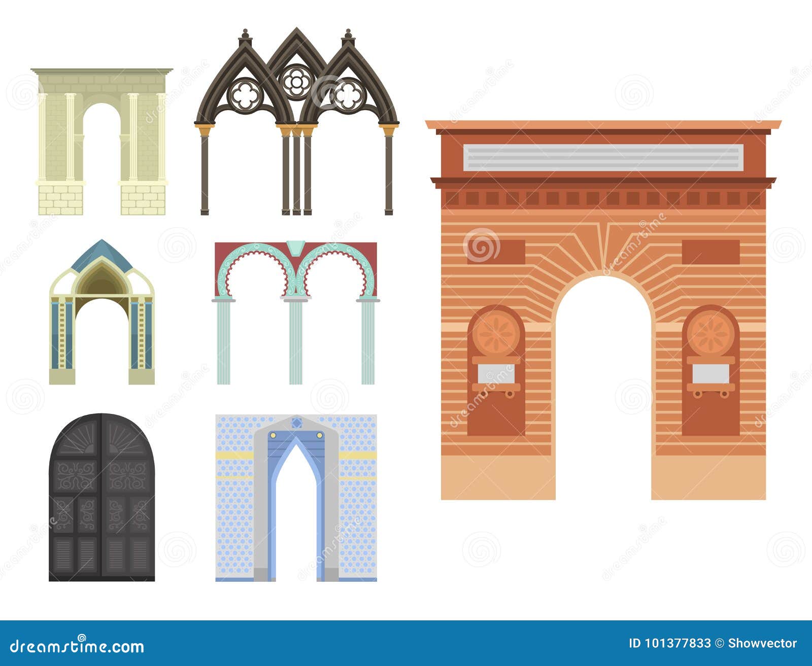 Arch Vector Architecture Construction Frame Column Entrance Design ...